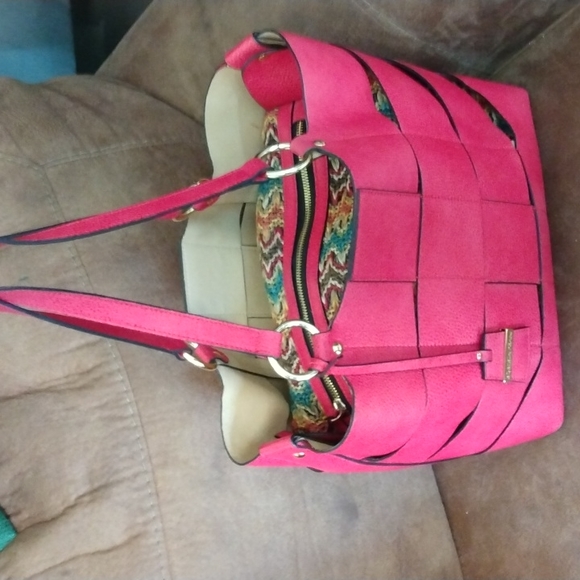 Roberta Prani | Bags | Roberta Prani Red Italian Woven Leather Tote Bag ...